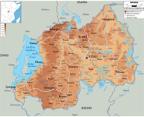 Maps Of Rwanda Collection Of Maps Of Rwanda Africa Mapsland