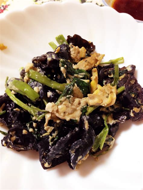 空芯菜ときくらげ卵の炒め物 By エミィクック 【クックパッド】 簡単おいしいみんなのレシピが355万品