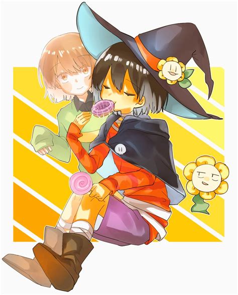 Flowey Flowey The Flower Frisk Chara Undertale персонажи