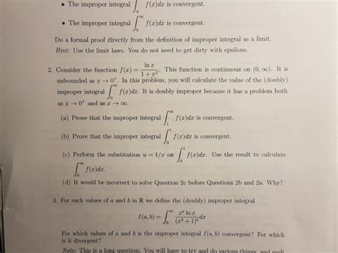 Solved Consider The Function F X Ln X X This Chegg Com