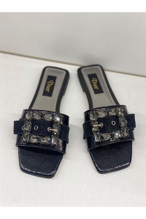 Dİva Diva Siyah Sim Taşlı Kadın Günlük Terlik Fiyatı Yorumları Trendyol