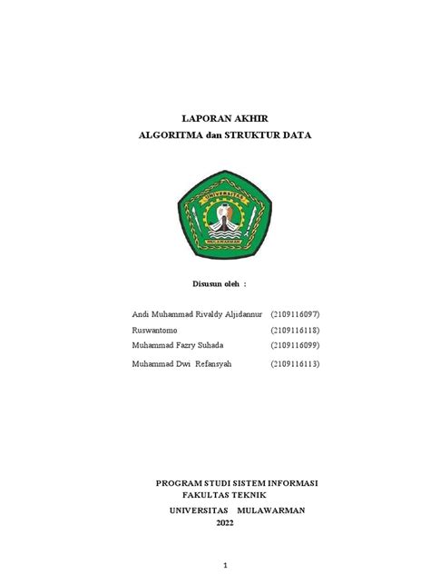 Laporan Akhir Asd Uas Kelompok 4 Pdf