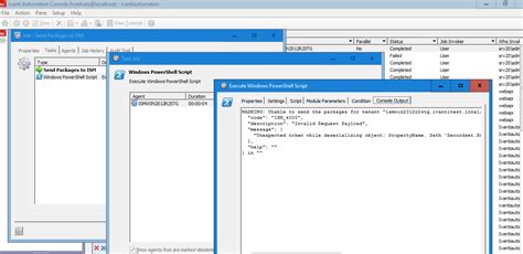 software deployment in service catalog using endpoint manager and ivanti automation error