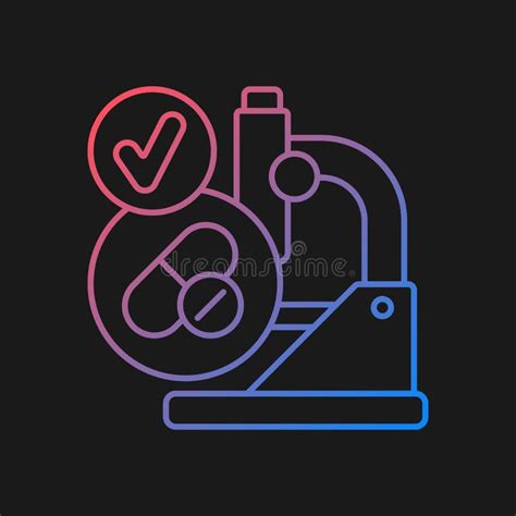 Successful Research Gradient Vector Icon For Dark Theme Stock