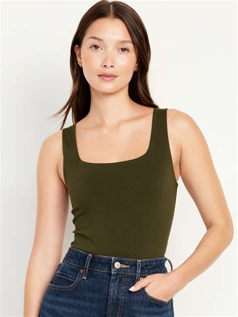 Square Neck Bodysuits For Women Old Navy