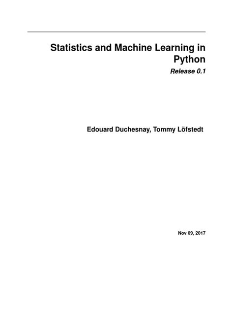 statistics machine learning python draft pdf principal component