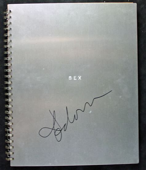 Lot Detail Madonna Rare Signed Sex Book