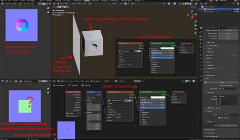 Why Is The Normal Map Baked Incorrectly For An Object With Other Normal Map In The Shader