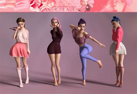 Z Anime Beauty Shape And Pose Mega Set Daz 3d Z Anime Beauty Shape And Pose Mega Set Daz 3d