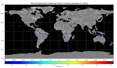 iss lis lightning flash location quickview using python 2 7 and gis