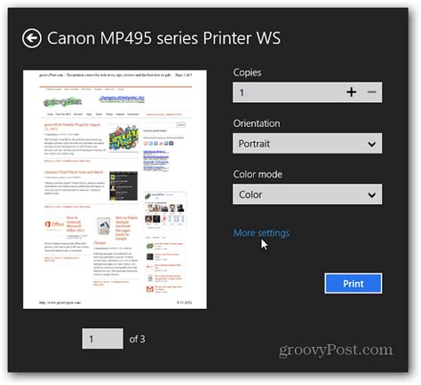 How To Print From Windows 8 Metro Style Apps