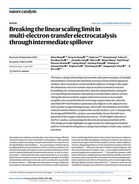 Breaking The Linear Scaling Limit In Multi Electron Transfer Electrocatalysis Through