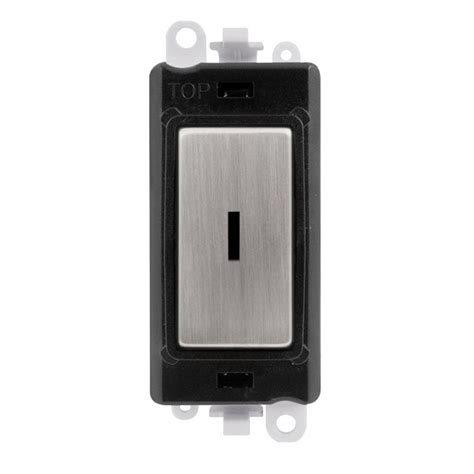 Click GridPro Stainless Steel AX Intermediate Keyswitch Module With Black Surround UKES