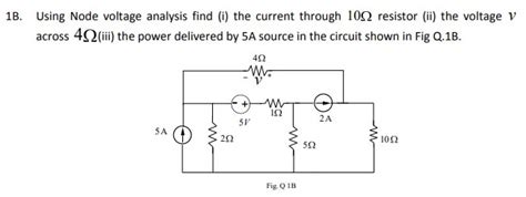 solved 3 using node voltage analysis find i the current
