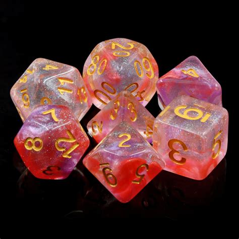 Luminous Ruby Dice Set Magic Mini Man