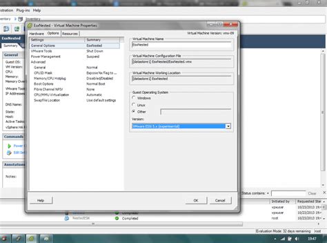 setup nested virtualization esx on esx in vmware esxi