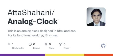 Github Attashahanianalog Clock This Is An Analog Clock Designed In