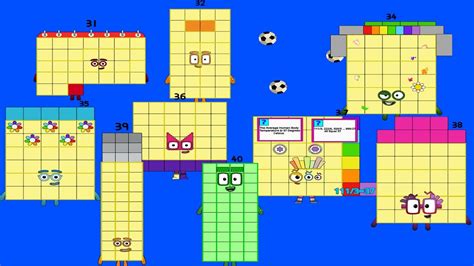 Numberblocks Band Unretro 31 40 Youtube