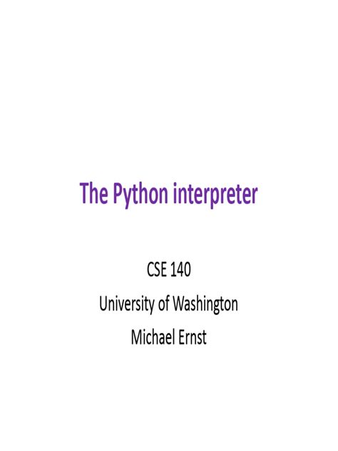 02 Interpreter Pdf Python Programming Language Command Line Interface