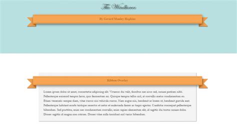 CSS Ribbon Design Examples OnAirCode CSS Ribbon Design Examples OnAirCode
