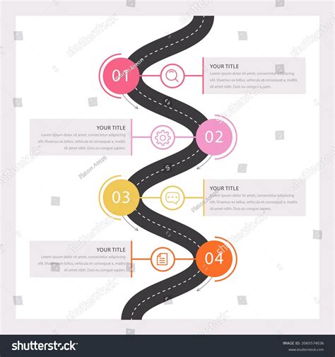 Road Map Infographic Creative Plan Design Stock Vector Royalty Free Shutterstock
