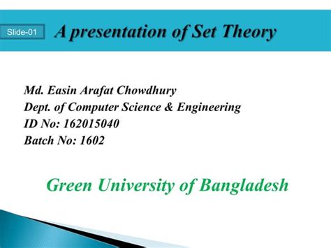 Presentation About Set Theorem Ppt Presentation About Set Theorem Ppt