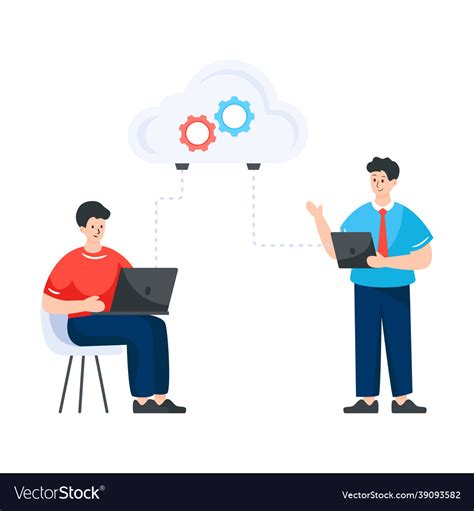 Cloud Developer Royalty Free Vector Image Vectorstock