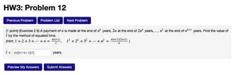 Solved Hw3 Problem 12 Previous Problem Problem List Next