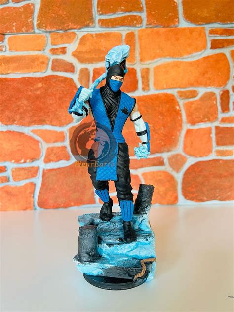 Sub Zero Figure Sub Zero Figurine Subzero Statue Mortal Kombat Mkx Mk11 Etsy