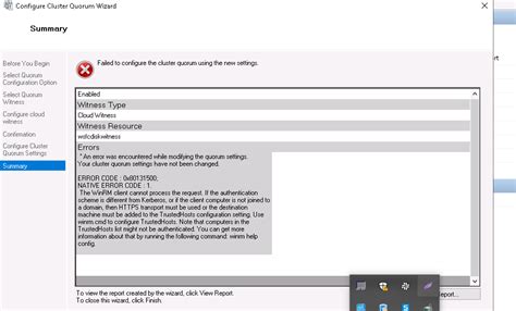 Error Adding Wsfc Witness Cloud Azure Disk Microsoft Qanda