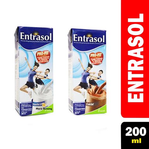 Jual Entrasol Susu Uht Kotak 200ml Shopee Indonesia
