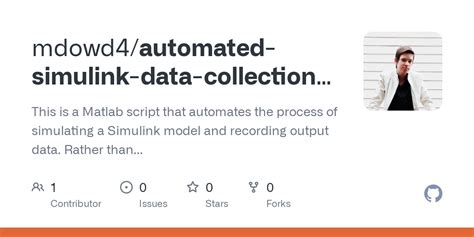 Github Mdowd4automated Simulink Data Collection With Matlab This Is A Matlab Script That