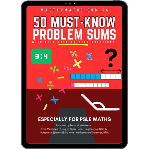 50 Must Know Psle Problem Sums Master Maths Education Centre Psle