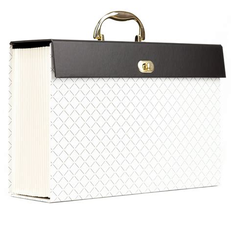 U Brands Modern Noir 19 Pocket Expandable File Folder Black 2201u