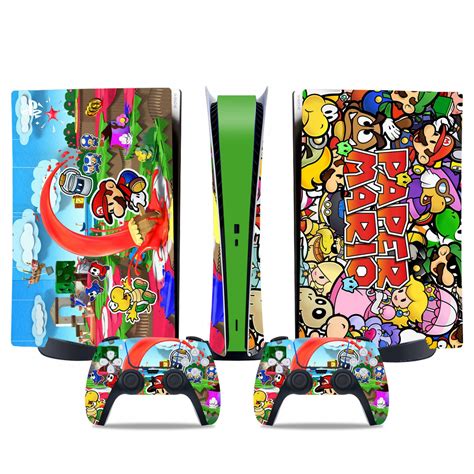 Super Mario Decal Skin For Ps5 Digital Console And 2 Controllers