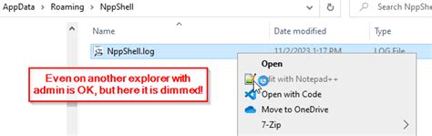 Context Menu Entry Greyed Out On Win10 · Issue 13568 · Notepad Plus