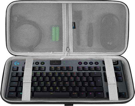 Geekria TKL Keyboard Case Hard Shell Travel Carrying Bag For Keys Mechanical Gaming