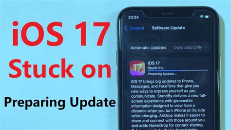 How To Fix Ios 17 Stuck On Preparing Update On Iphone Iphone Stuck On Preparing Update Youtube