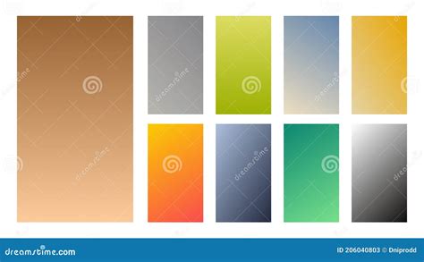 A Collection Gradients Colorized Pattern Usage Design And Gradient Buttons Sets Templates Stock