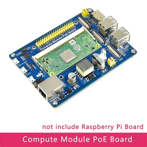 Raspberry Pi Compute Module 3 Io Board With Poe Ethernet 4x Usb Gpio