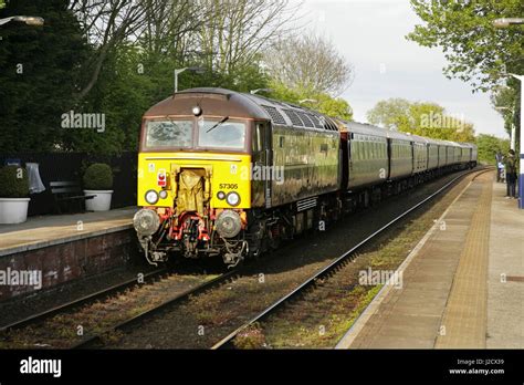 Class 57 Diesel Loco 57305 With A Belmond Pullman Charter Service At
