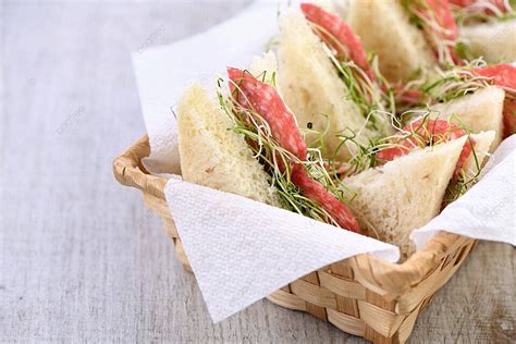 Microgreens Sprouts Sandwich Healthy Food Slice Appetizing Nutrition