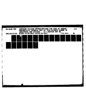 Fillable Online Compound Poisson Approximations For Sums Of Random Fax Email Print PdfFiller