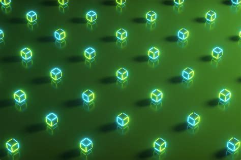 기하학적 인 모양의 추상 네온 3d 그림입니다 컴퓨터가 생성 됩니다 현대 다채로운 레이저 조명 배경 모션 디자인 3차원 형태에