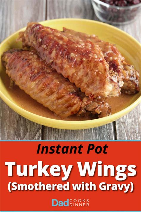 Instant Pot Turkey Wings Smothered With Gravy Karinokada