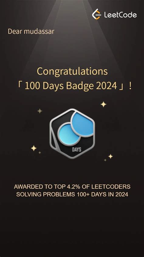 mudassar kareem on linkedin 100daysofleetcode codingjourney