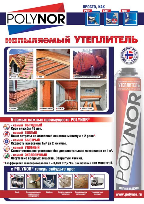 Напыляемый полиуретановый утеплитель Polynor