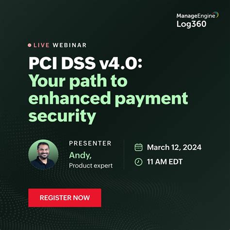 Pcidss Compliance Webinar Payments Pci Pcicompliance Manageengine Siem
