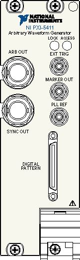 Ni Pxipci 5411 Front Panel Connectors Ni Signal Generator Documentation