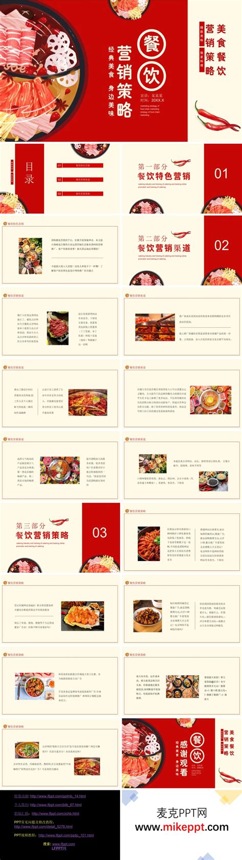 餐饮连锁营销模式和营销策略PPT 麦克PPT网